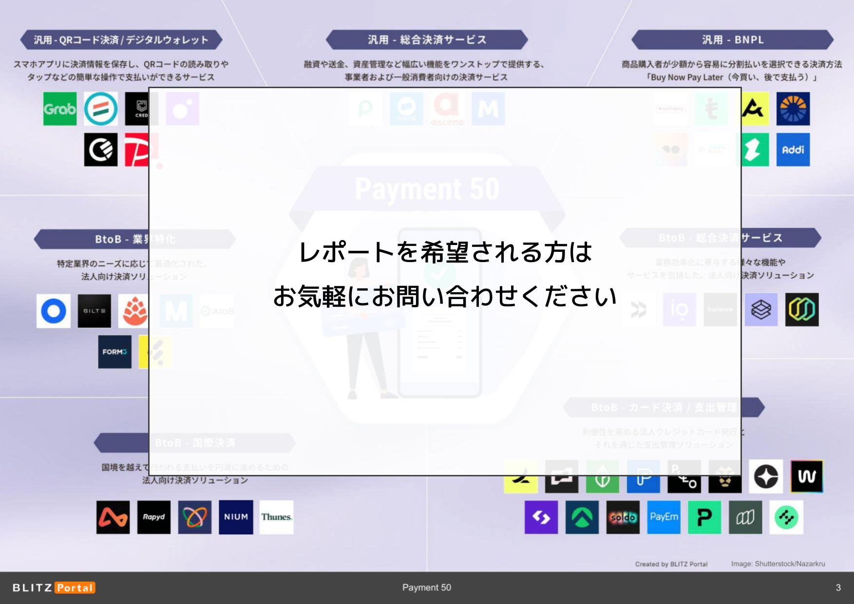 BNPLだけじゃない！「決済」関連スタートアップ厳選50社リスト（TECHBLITZ）｜dメニューニュース（NTTドコモ）